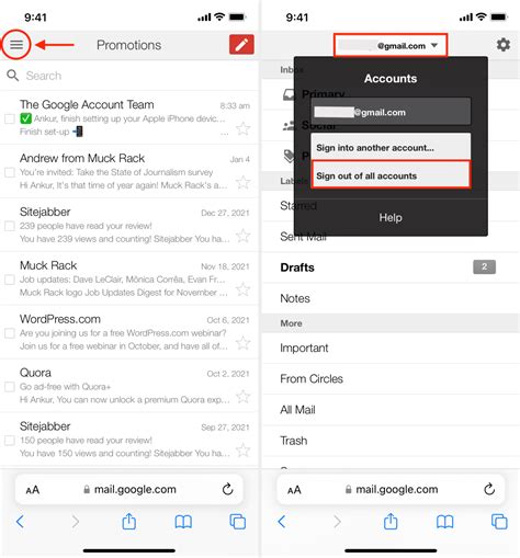 How To Completely Sign Out Of Gmail On IPhone
