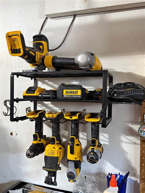 Wall Mounted Drill And Tool Holder Rack Heavy Duty Rack Only Drills