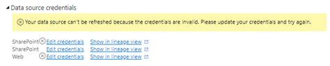 solved how to delete invalid data source credentials for microsoft fabric community