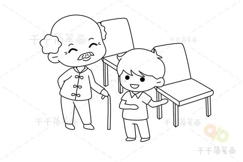 给爷爷倒茶简笔画 茶壶简笔画倒茶 大山谷图库