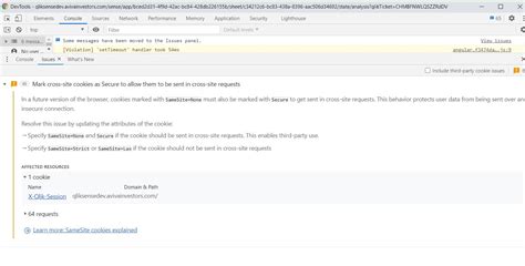 missing samesite attribute blocks requests in chro qlik community
