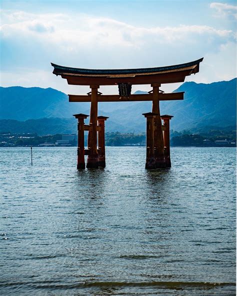 Raj • • • • ⌐ ⌐ On Instagram “itsukushima Shrine The Tori Gate In The Water A Place