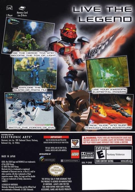 Bionicle The Game Video Game Box Art Id 39893 Image Abyss