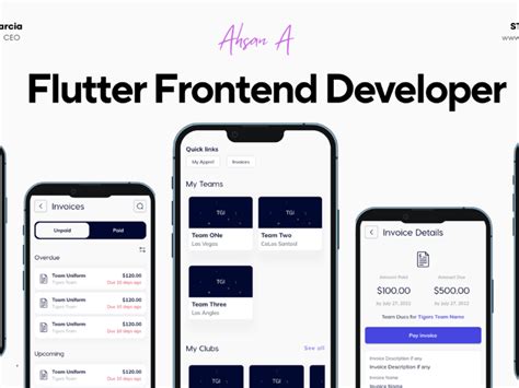 Mobile App Frontend Development Using Flutter Upwork