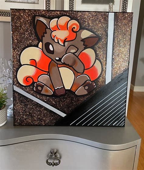 Vulpix Painting Etsy