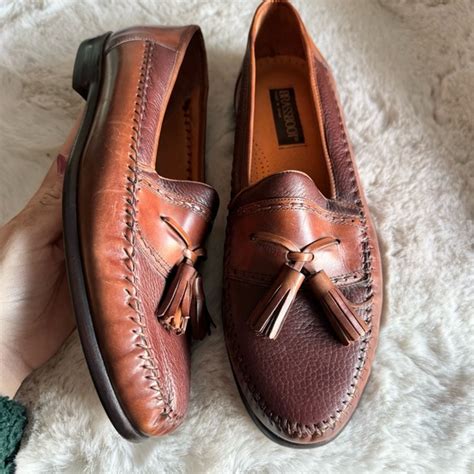 Brass Boot Shoes Brass Boot Mens Brown Leather Tassel Loafers Slip