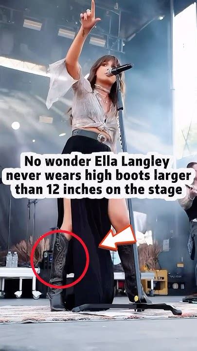 Ella Langley Never Wears High Boots Larger Than 12 Inches On The Stage