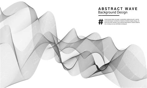 Premium Vector Abstract Wavy Lines Background Design