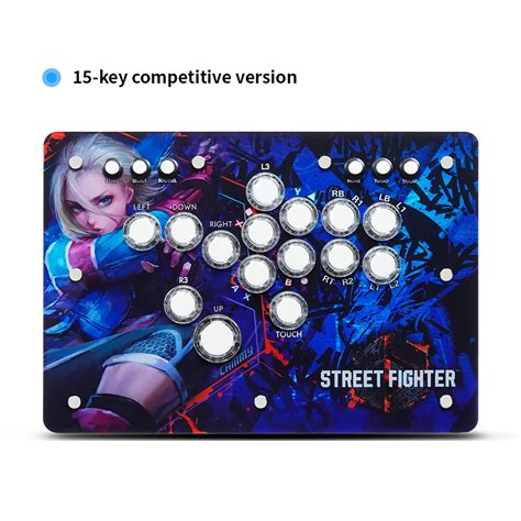 Flatbox Mini Hitbox SOCD Fighting Controller For PC Fighter Joystick Gamepad For PS4 PS3