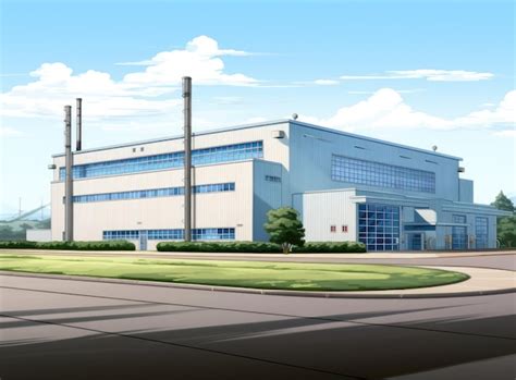premium photo building of a modern industrial enterprise
