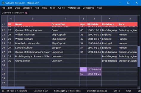 Edit Data Modern Csv Documentation