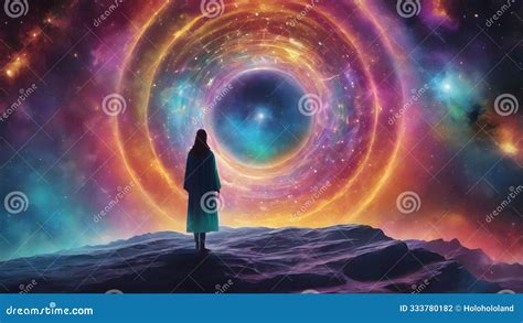 The Astral Body Leaves The Body To Travel To The 5th Dimension Stock