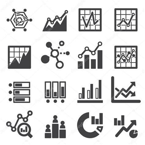 Analytics Icon Set Stock Vector By ©jacartoon 71367555