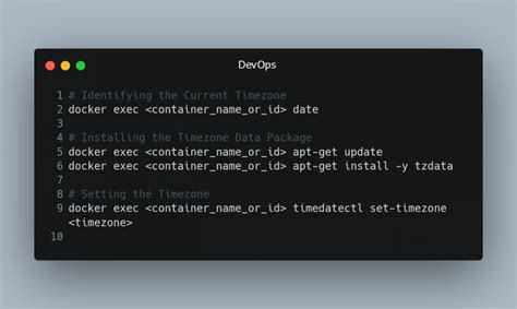 Changing Timezone In A Docker Container Tiloid