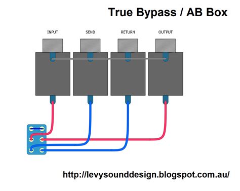 Levy Sound Design True Bypass Ab Box Circuit