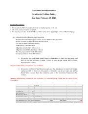 ProblemSet Spring Solutions V Pdf Econ B Macroeconomics