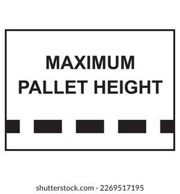 Maximum Pallet Height Work Factory Site Stock Vector Royalty Free 2269517195 Shutterstock