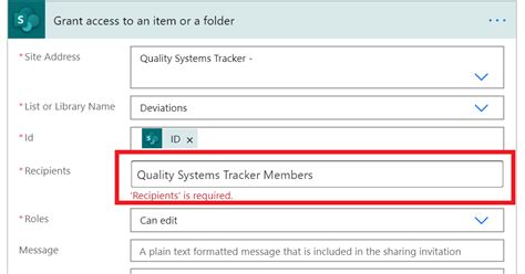 Sean Regans Development Blog Power Automate Grant Access To An Item Or Folder Add A