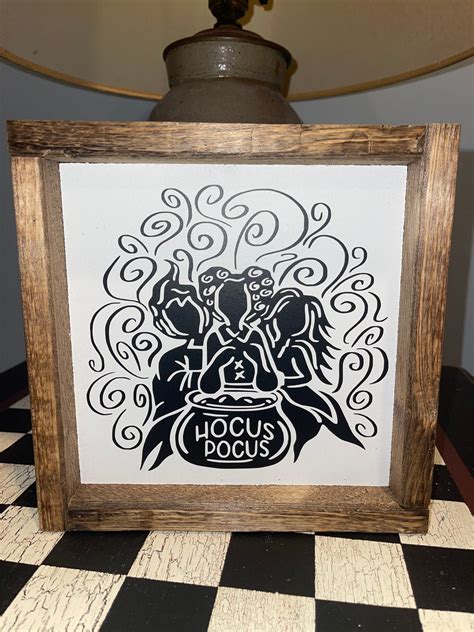 Signo De Silueta De Hocus Pocus De Halloween Etsy México