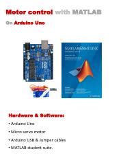 Motor Control With MATLAB Using Arduino Uno Pdf Motor Control With MATLAB On Arduino Uno