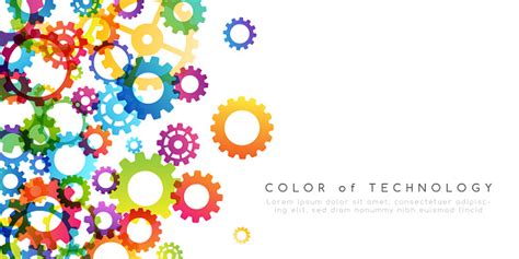 무지개 기어 휠 구성에서 기술 추상적 인 배경 팀워크 산업 통신 또는 자동화 개념 설계를위한 수직 경계 개념에 대한 스톡 벡터 아트 및 기타 이미지 Istock