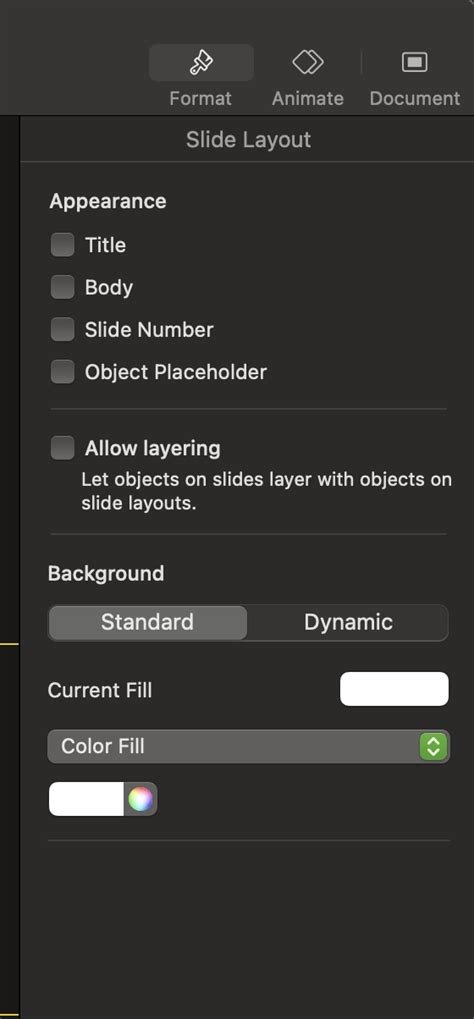 The Master Slide Feature Is Completely Gone Its Not Under Format