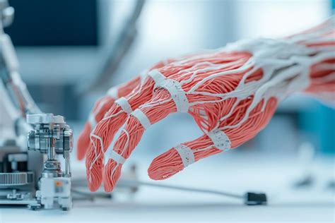 Artificial Muscle In Development Showing A Flexible Polymerbased Fibers