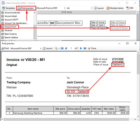 Place Of Invoice Issue