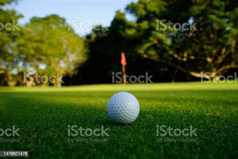 일몰 배경의 아름다운 골프 코스에서 녹색에 골프 공 태국의 골프 코스에서 그린에 골프 공 0명에 대한 스톡 사진 및 기타 이미지 0명 3가지 개체 경쟁 Istock