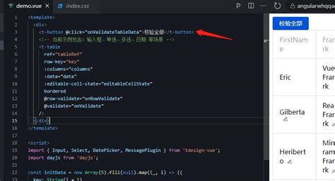 表格校验存在问题（示例代码使用有误） · Issue 1846 · Tencenttdesign Vue · Github