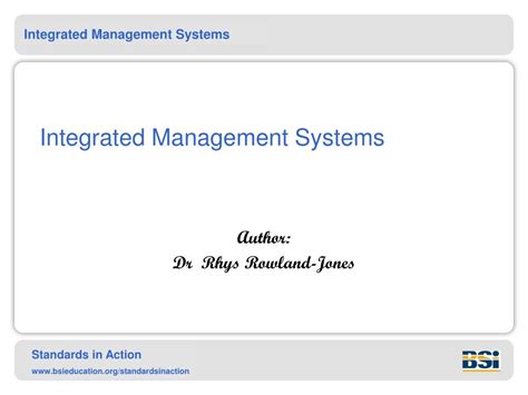 Ppt Integrated Management Systems Powerpoint Presentation Free
