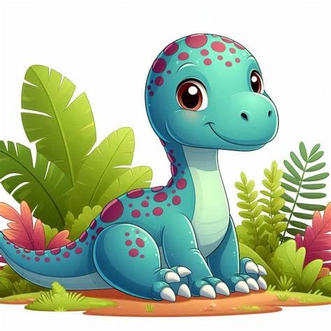 Иллюстрация мультфильма Сладкий слонный вектор Премиум Ai сгенерированный вектор