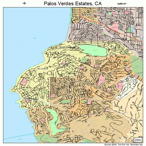 Map Of Palos Verdes Estates California