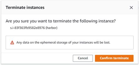 を使用した Amazon Ec2 Compatibleインスタンスの終了 Aws Opshub Aws Snowball Edge