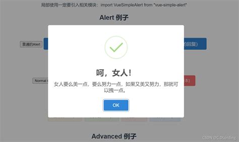Vue设置漂亮的alert、confirm、自定义提示alert Vue 自定义 Csdn博客
