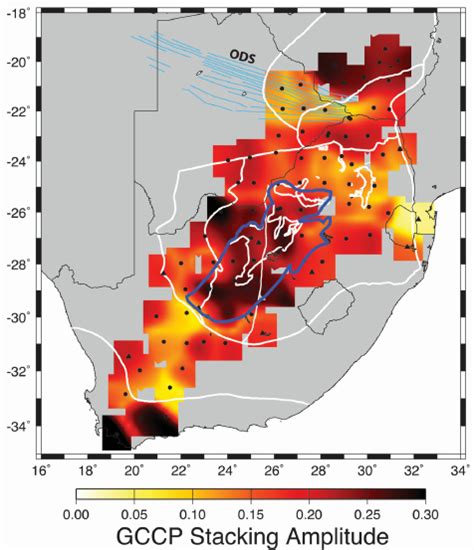 Amplitude Of Stacked Moho Conversions Normalized To P Wave Arrival On Download Scientific