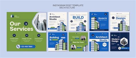 Free Psd Architecture Project Instagram Posts