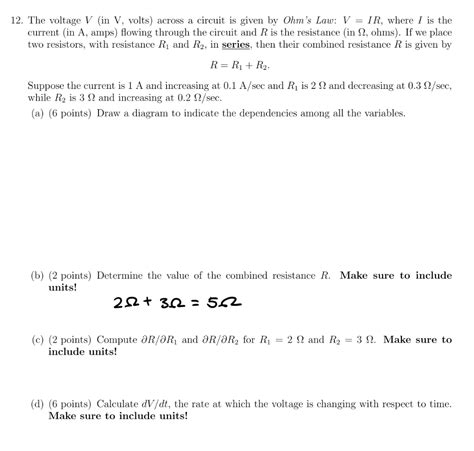 Solved The Voltage V In V Volts Across A Circuit Is Chegg Com
