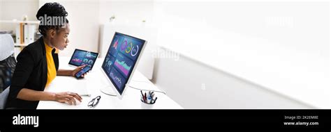 African American Business Data Analyst Woman Stock Photo Alamy