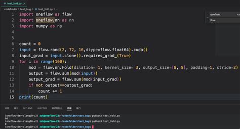 Oneflownnfold May Produce Inconsistent Results When Runned W And Wo Requiresgradtrue