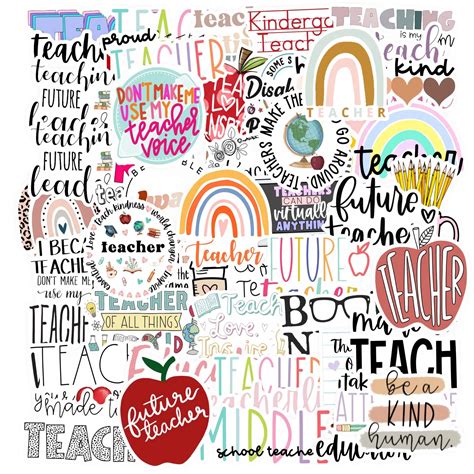 알리제품 방수 스케이트보드 오토바이 기타 수하물 노트북 자전거 스티커 스승의 날 스티커 어린이 장난감 10 개 30 개 50 개