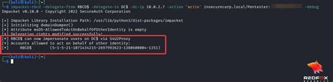 Resource Based Constrained Delegation Rbcd Attack Redfox Security Pen Testing Services