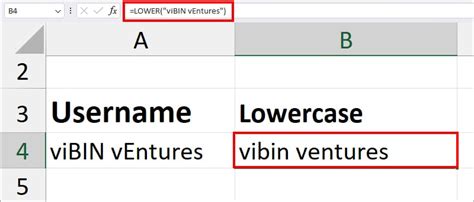 How To Use Lower Function In Excel