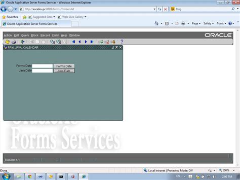 Runtime Form Web Oracle Forums