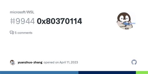 0x80370114 · Issue 9944 · Microsoftwsl · Github