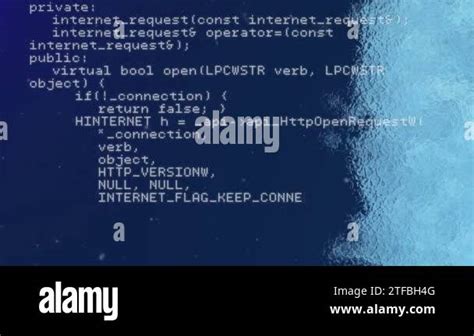 Animation Of Computer Code Over Navy Background With Blue Shade
