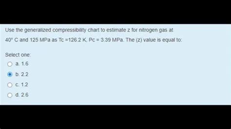 Solved Use The Generalized Compressibility Chart To Estimate