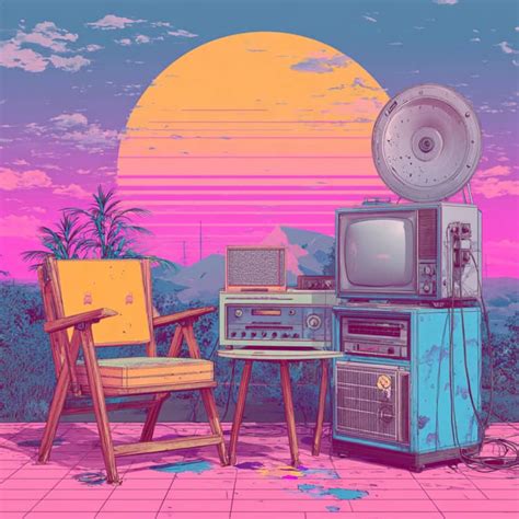 Retro Vibes Backgrounds 10 High Quality Illustrations Clip Art Bundle