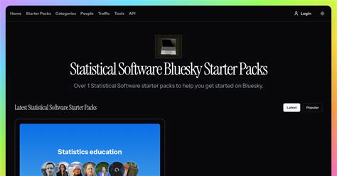 Statistical Software Bluesky Starter Packs 1 Lists • Mar 2025