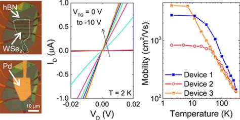 双栅极wse 2 场效应晶体管中的高迁移率孔 Acs Nano X Mol